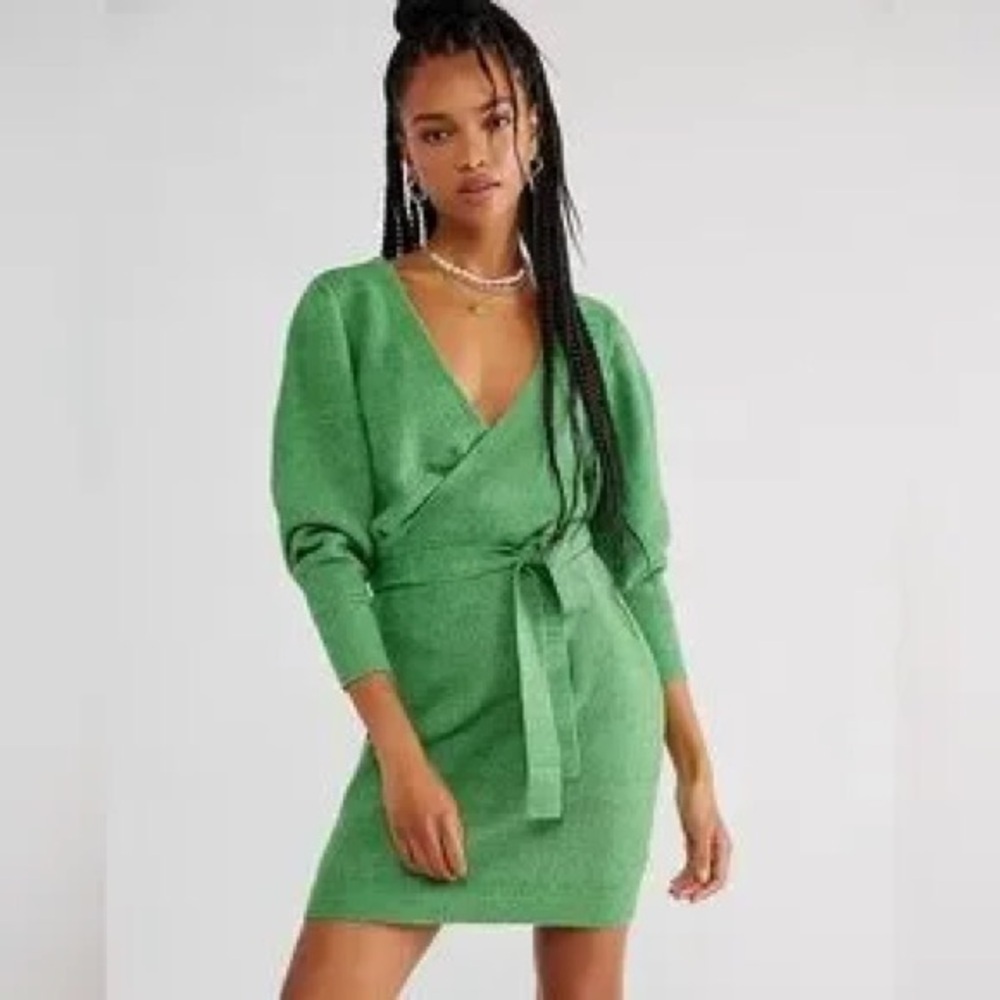 Free People Sienna Wrap Dress - Gem